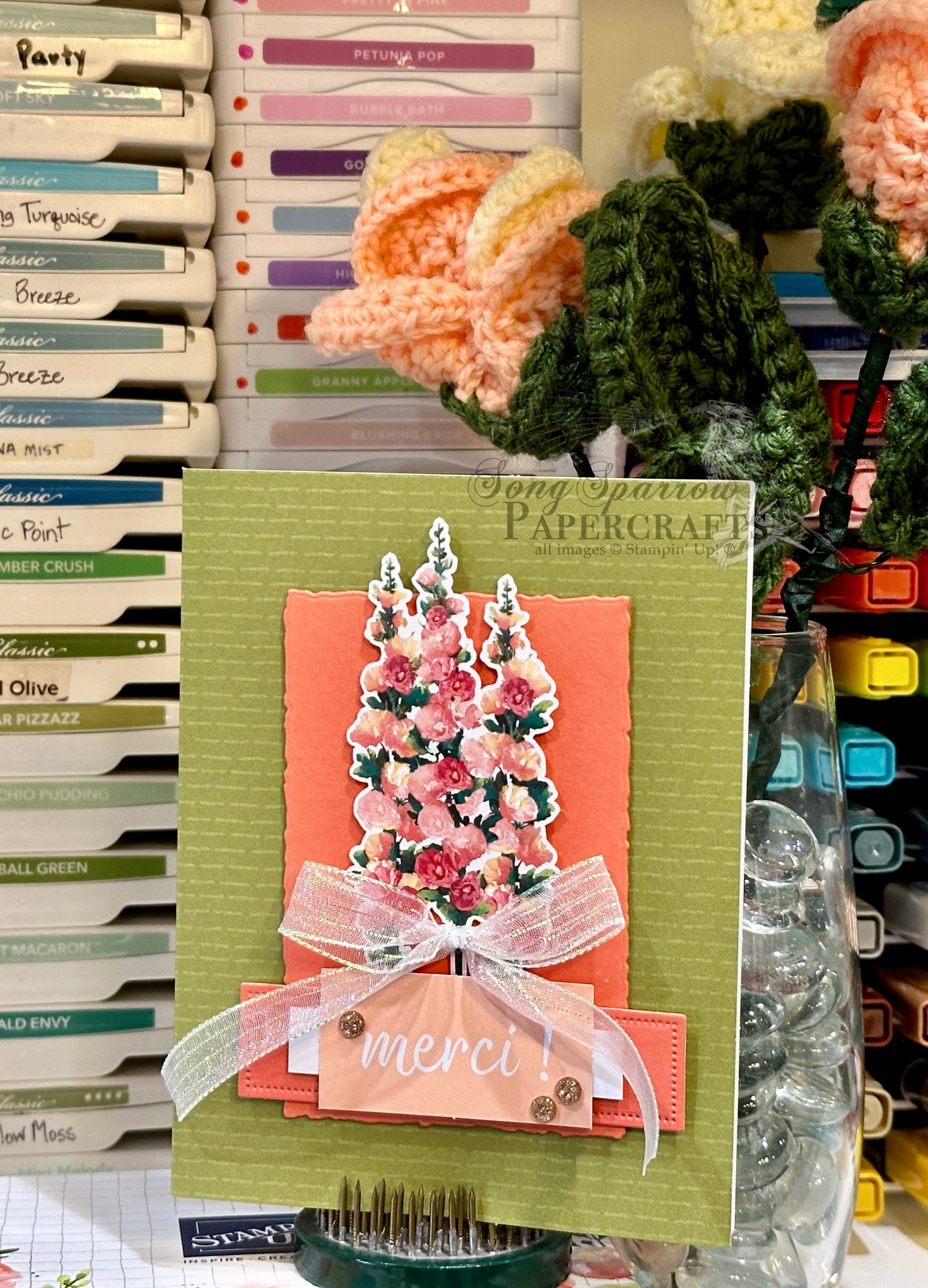 Merci Hollyhocks – Song Sparrow Papercrafts